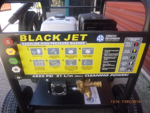 NEW BLACK JET 20 HP 5000 PSI HIGH PRESSURE WATER WASHER CLEANER ITALIA ...